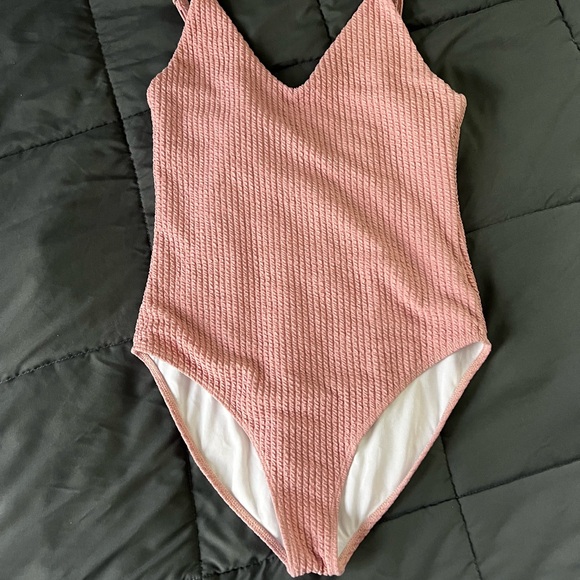 Swim | Pink Textured Swimsuit | Poshmark